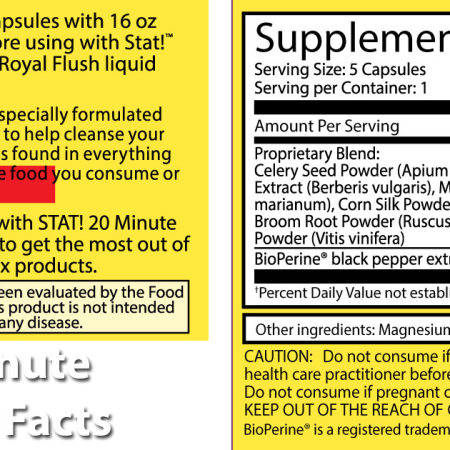 Ultimate Cleanse Kit Capsules: STAT!™ Flush 5 Capsules + 20 Minute ...