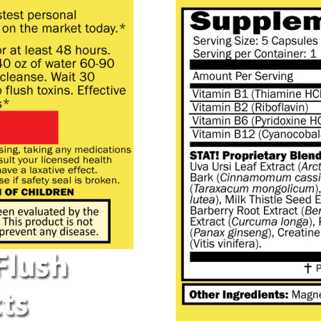 Ultimate Cleanse Kit Capsules: STAT!™ Flush 5 Capsules + 20 Minute ...